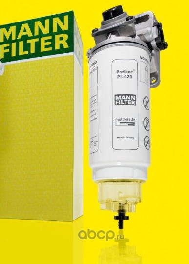 MANN-FILTER PRELINE 420 Фильтр-сепаратор, топливный , рекомендована установка с 623 7633 - 2 шт ...